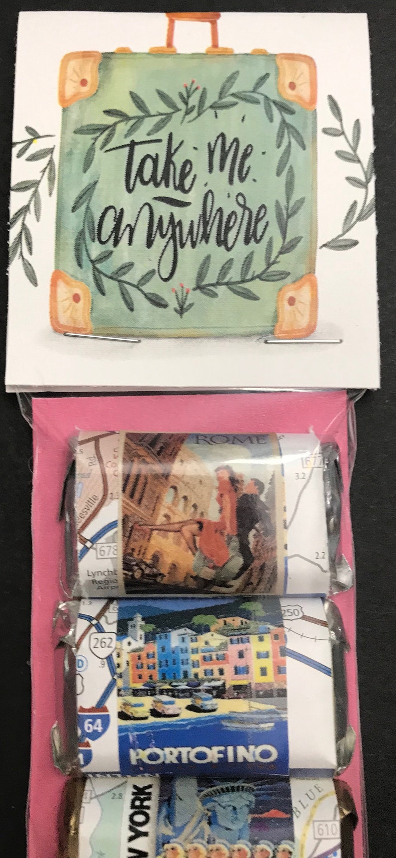 SIX Packs of Candy Travel Theme Favors for Travel Theme Event, Wedding ...