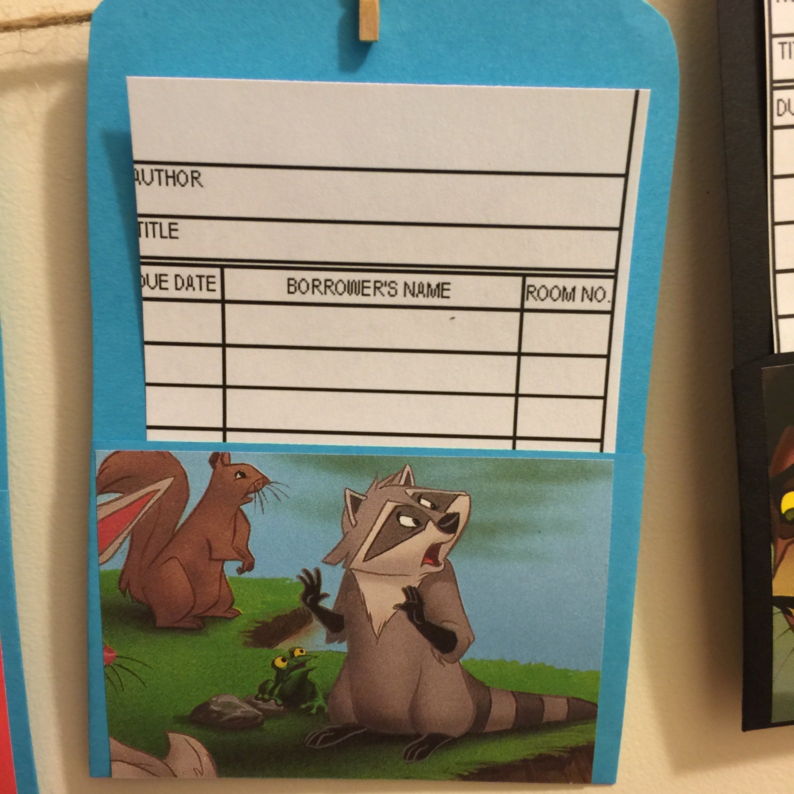 Library Card Children's Storybook Message Advice Banner - Etsy