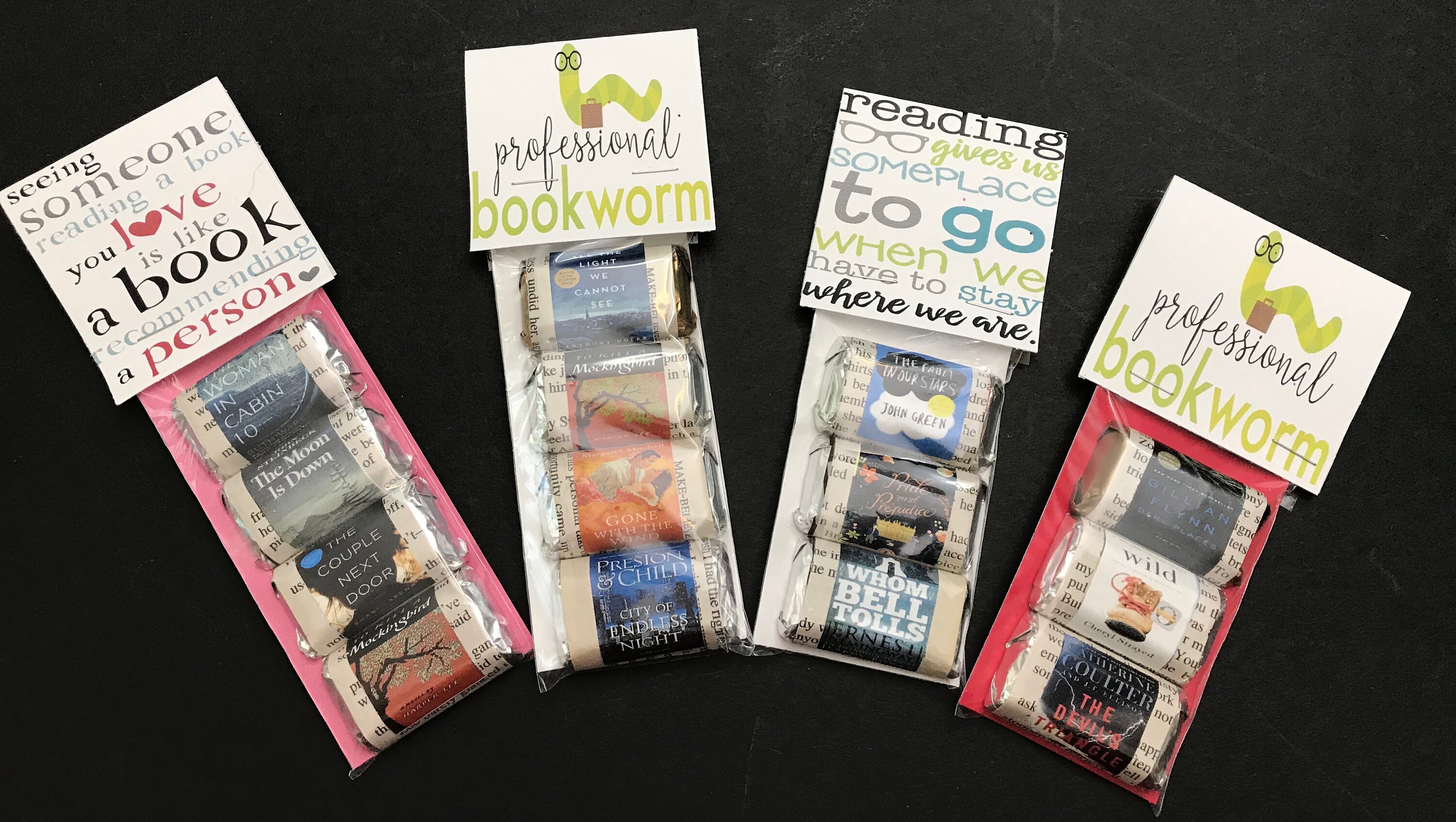 SIX Packs of Candy Book Favors for Book Themed Party, Wedding, Book ...