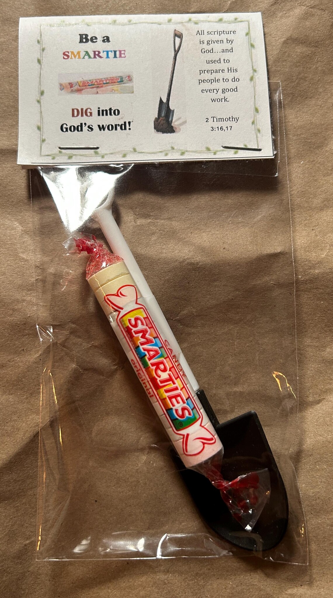 Set of Six Christian Scripture Favors - Be a Smartie - Dig Into God's ...