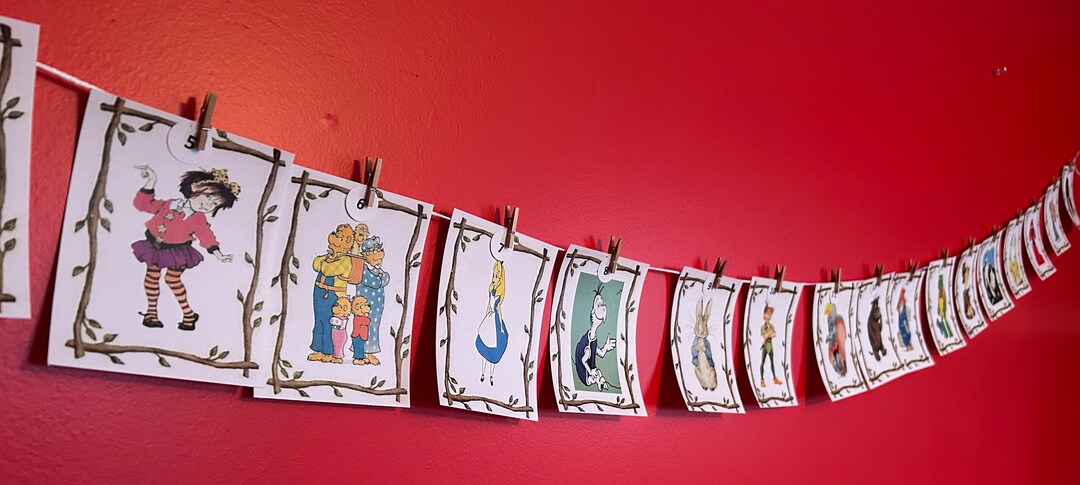 Storybook Character Identification Banner and Party Game and Nursery ...