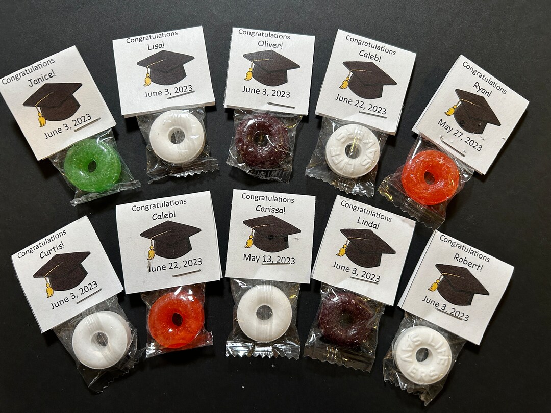 24 Personalized Mints And/or Lifesavers for Graduation Party Favors and ...