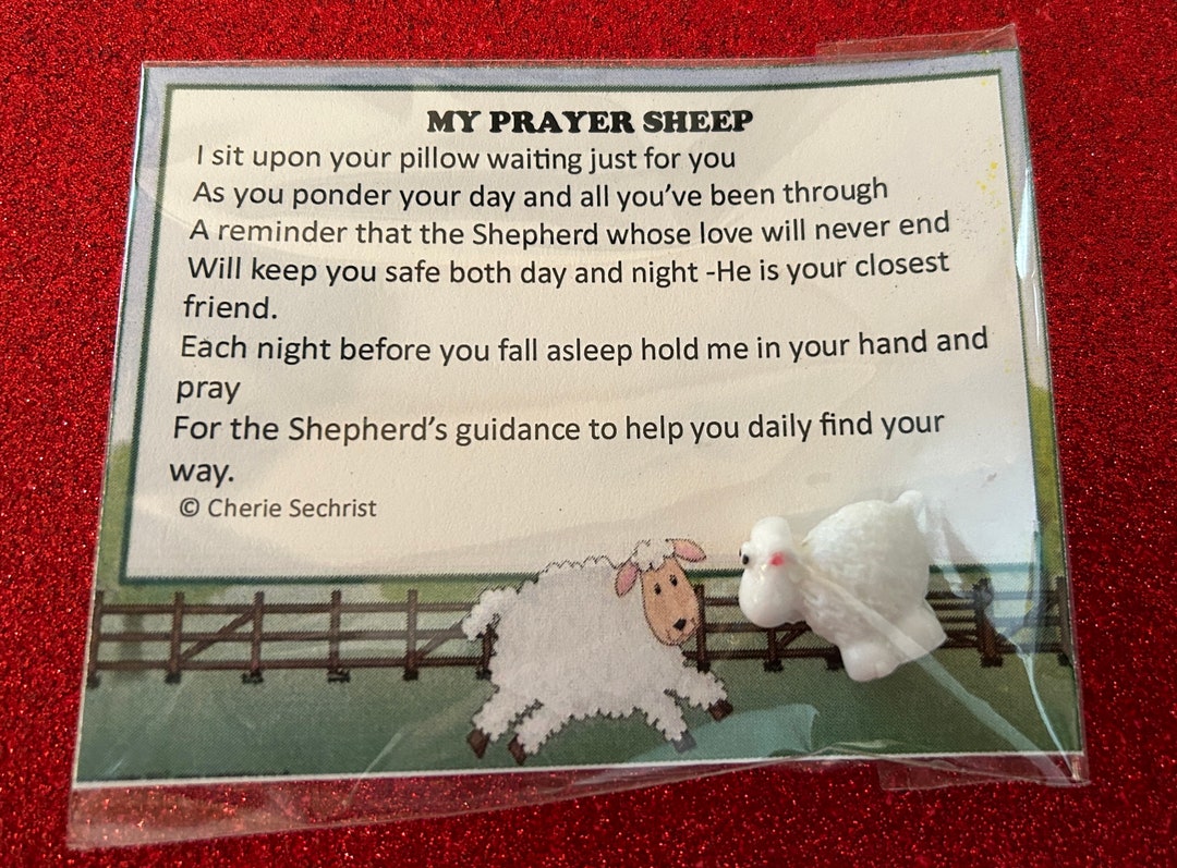 Unique Prayer Sheep Pillow Prayer Reminder With Resin Sheep - Etsy