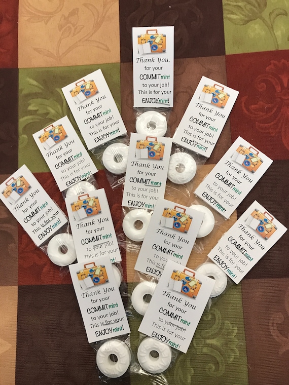 Travel Thank You Gift Appreciation Mints 12 in Each - Etsy