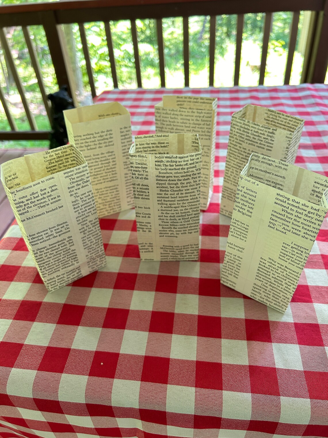 Large Size Book Page Favor Bags for Party, Book Club, Birthdays, Book ...