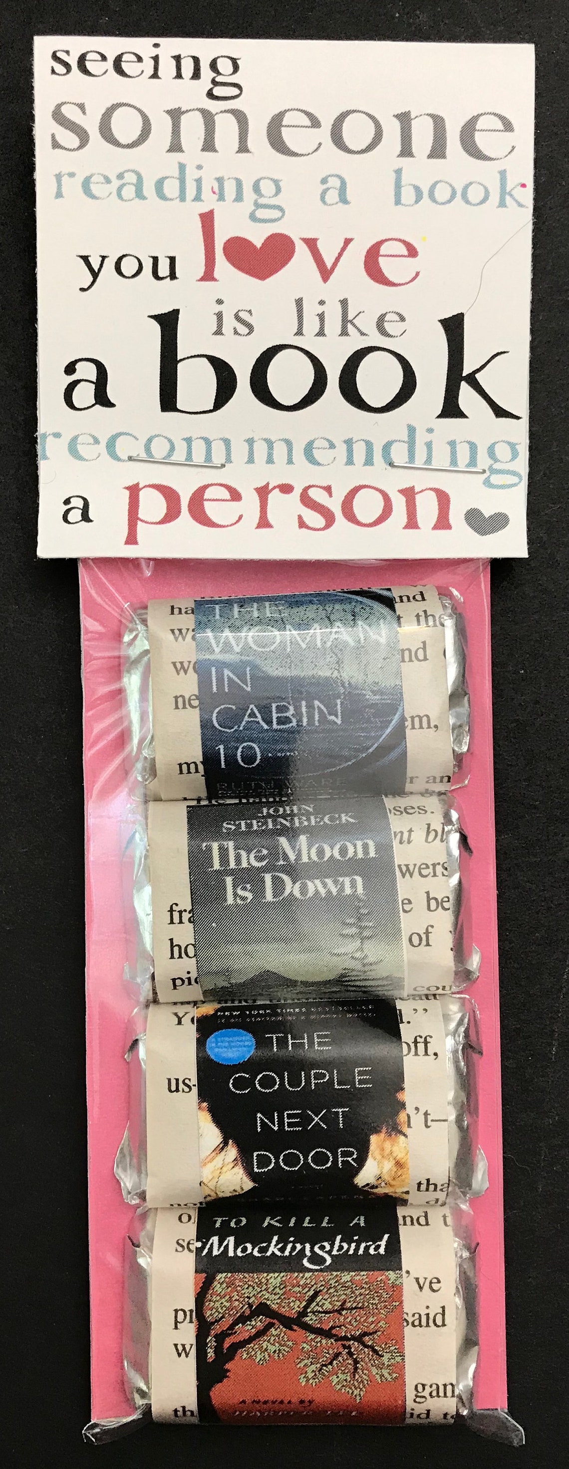 SIX Packs of Candy Book Favors for Book Themed Party, Wedding, Book ...