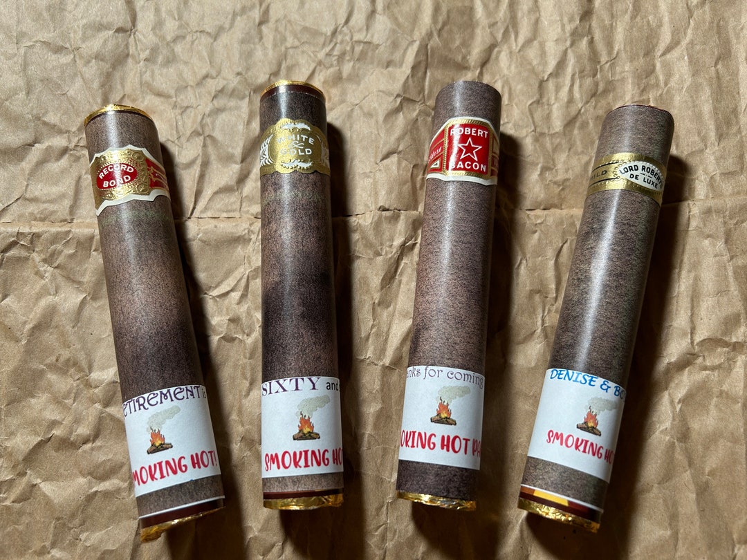 Ready-made Candy Rolo Cigar Favors With Personalizable Message TWELVE ...