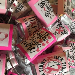 24 Breast Cancer Survivor And/or Awareness Mini Hershey Candies - Fully ...