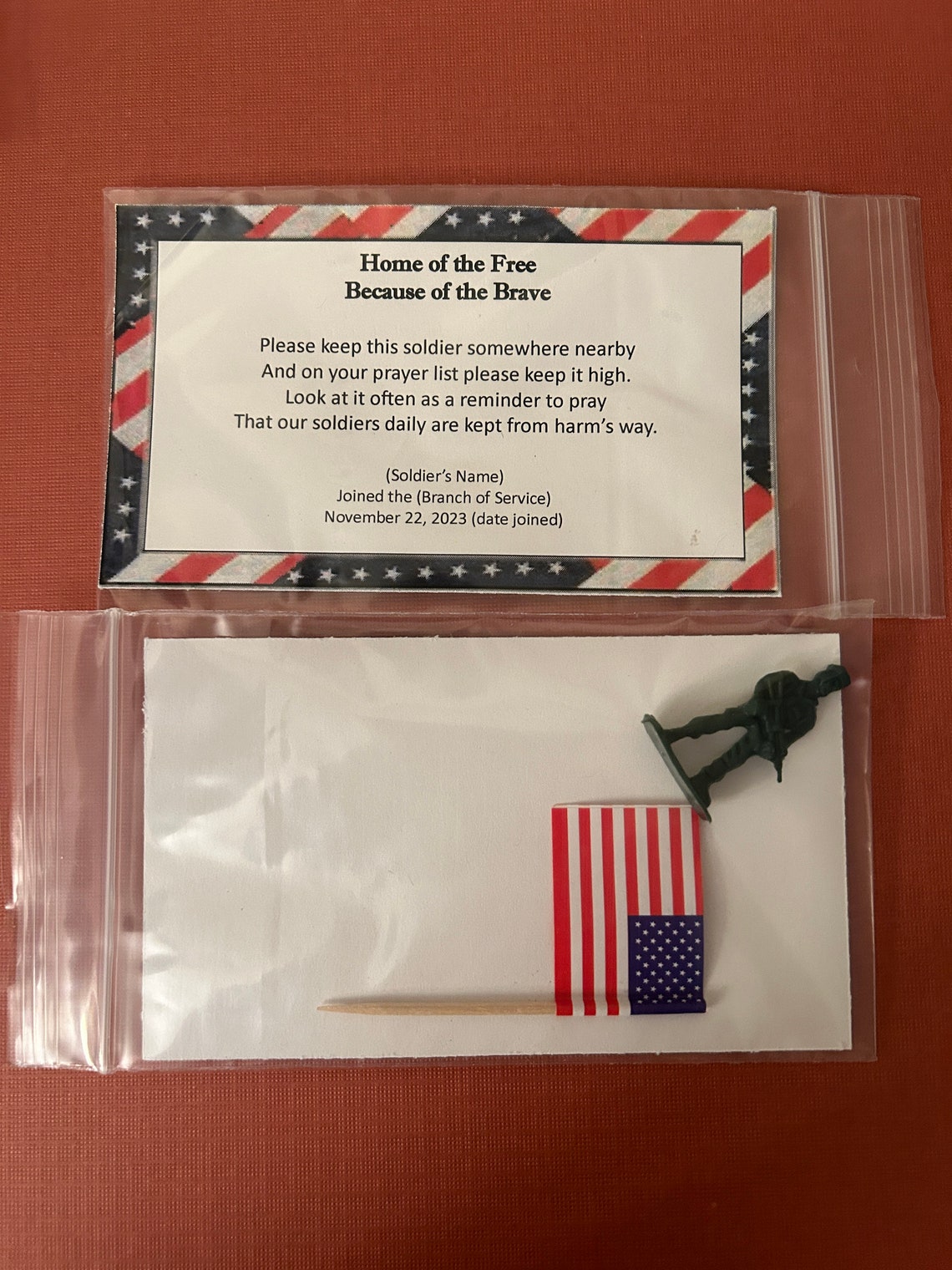 SIX Prayer Cards for Soldiers/service Members - Deployment Prayer ...