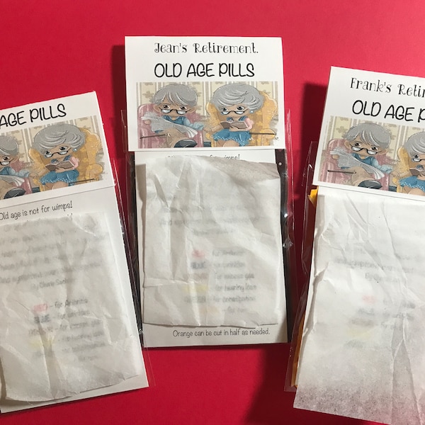 Old Age Pills - Etsy