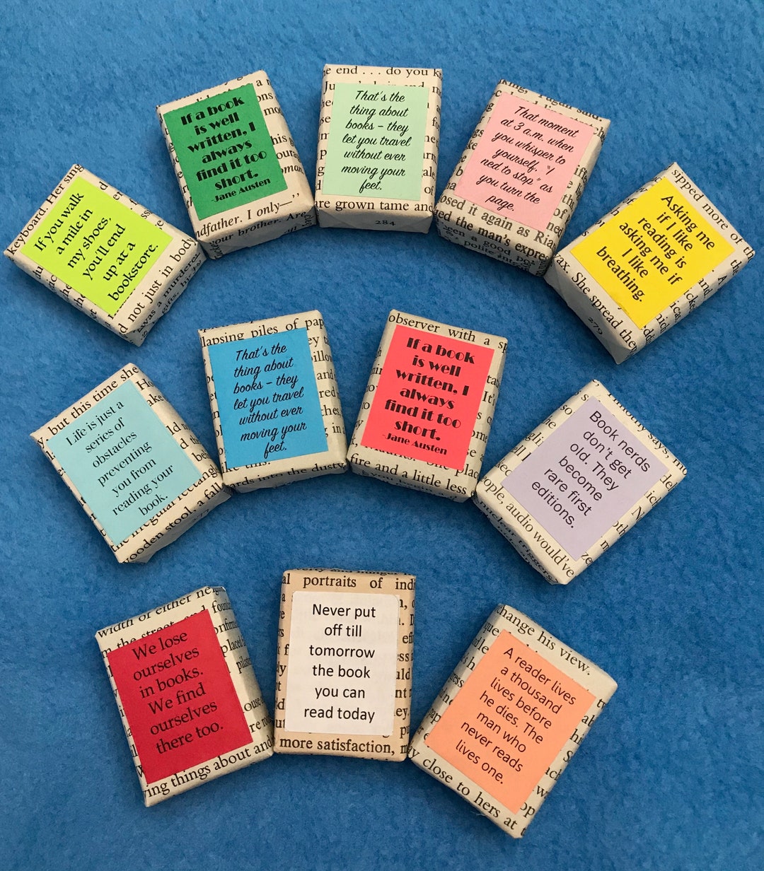 12 Book Lover Mini Guest Soaps With Quotes for Book Lovers - for Book ...
