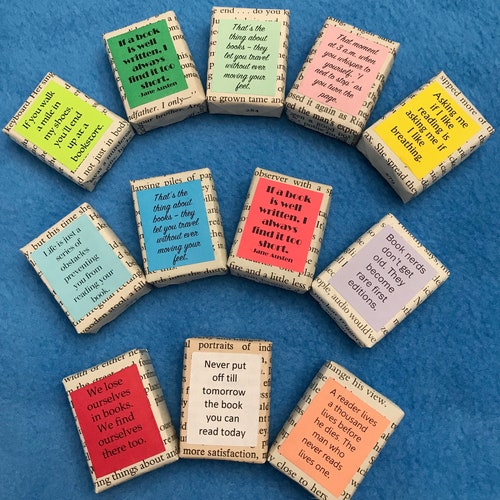 12 Book Lover Mini Guest Soaps With Quotes for Book Lovers - Etsy