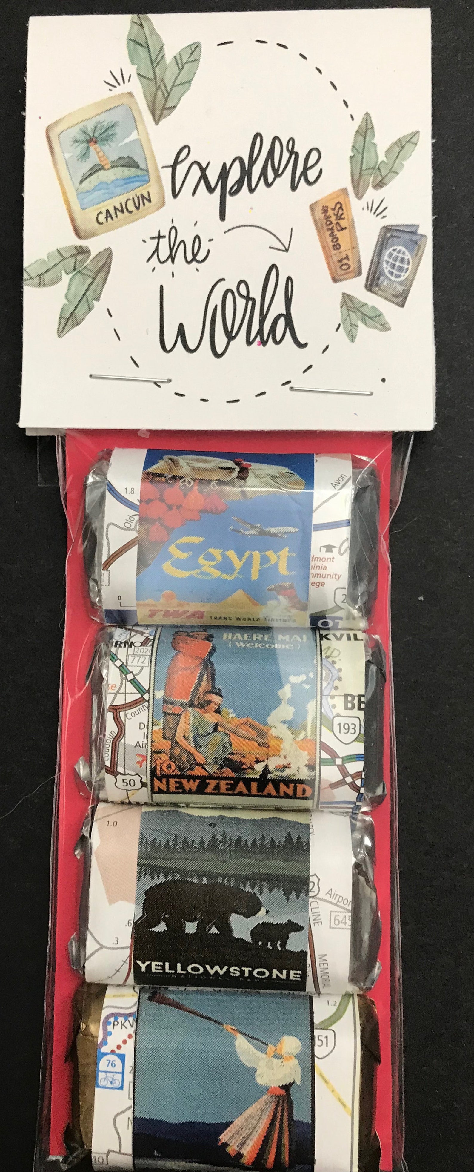 SIX Packs of Candy Travel Theme Favors for Travel Theme Event, Wedding ...