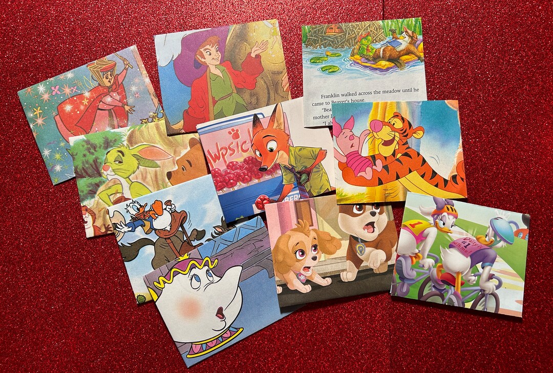 10 Small Children Book Page Envelopes W/ Card Insert and Self Stick ...
