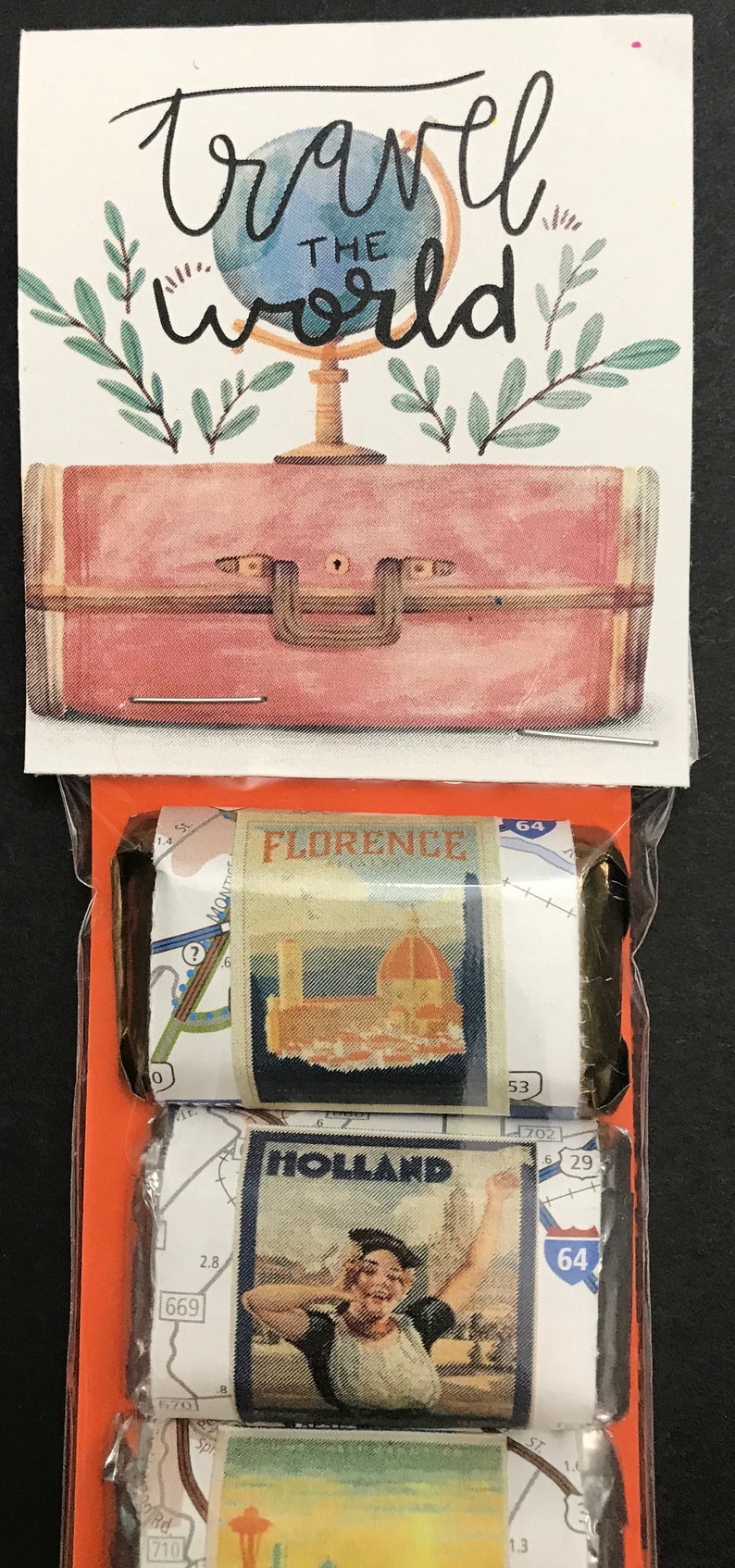 SIX Packs of Candy Travel Theme Favors for Travel Theme Event, Wedding ...