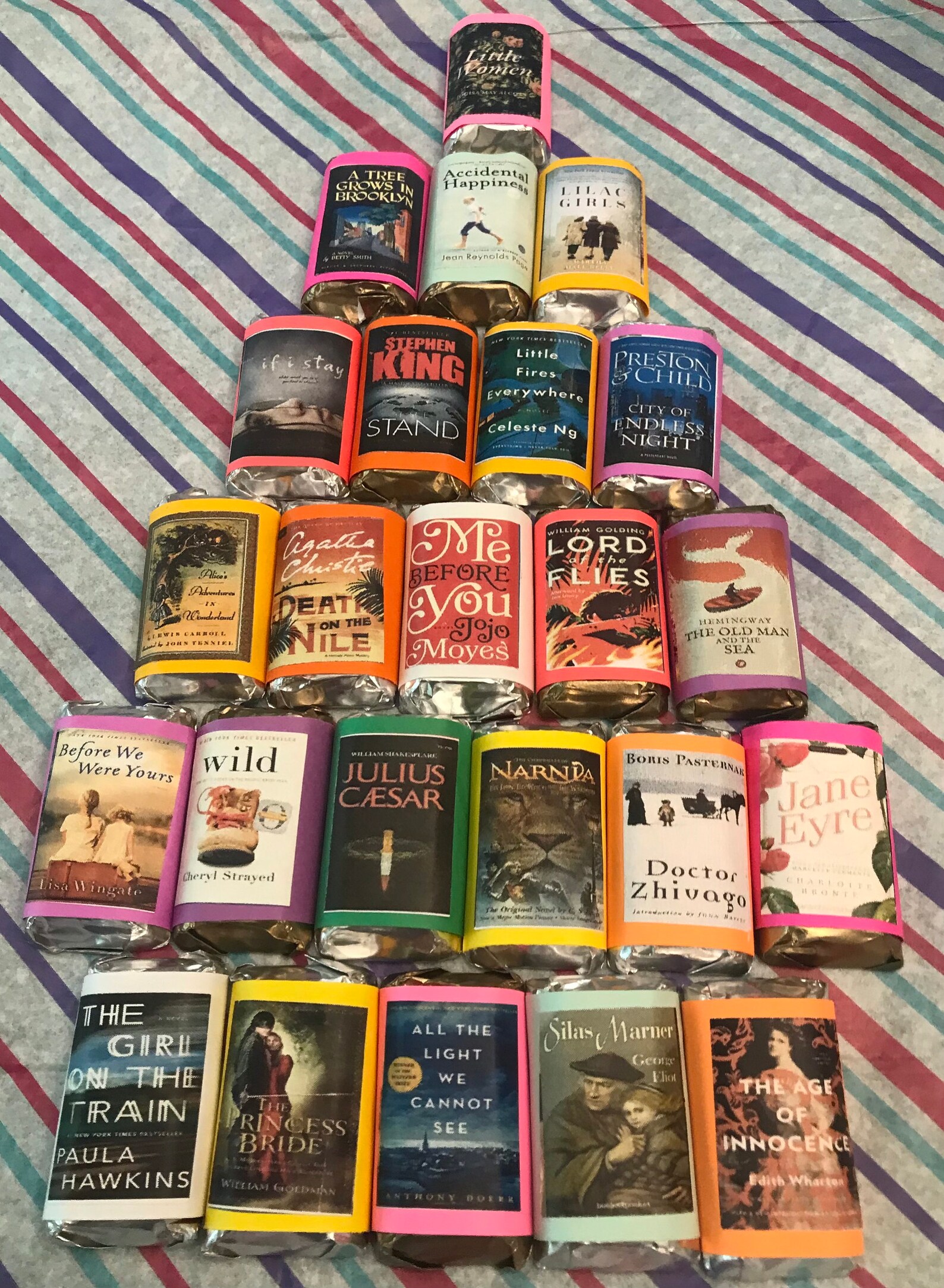 24 Adult/young Adult Book Literary Hershey Miniature Wrapped Candy Bars ...