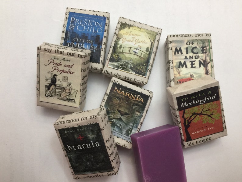 12 Book Lover Literary Mini Guest Soaps for Book Clubs - Etsy