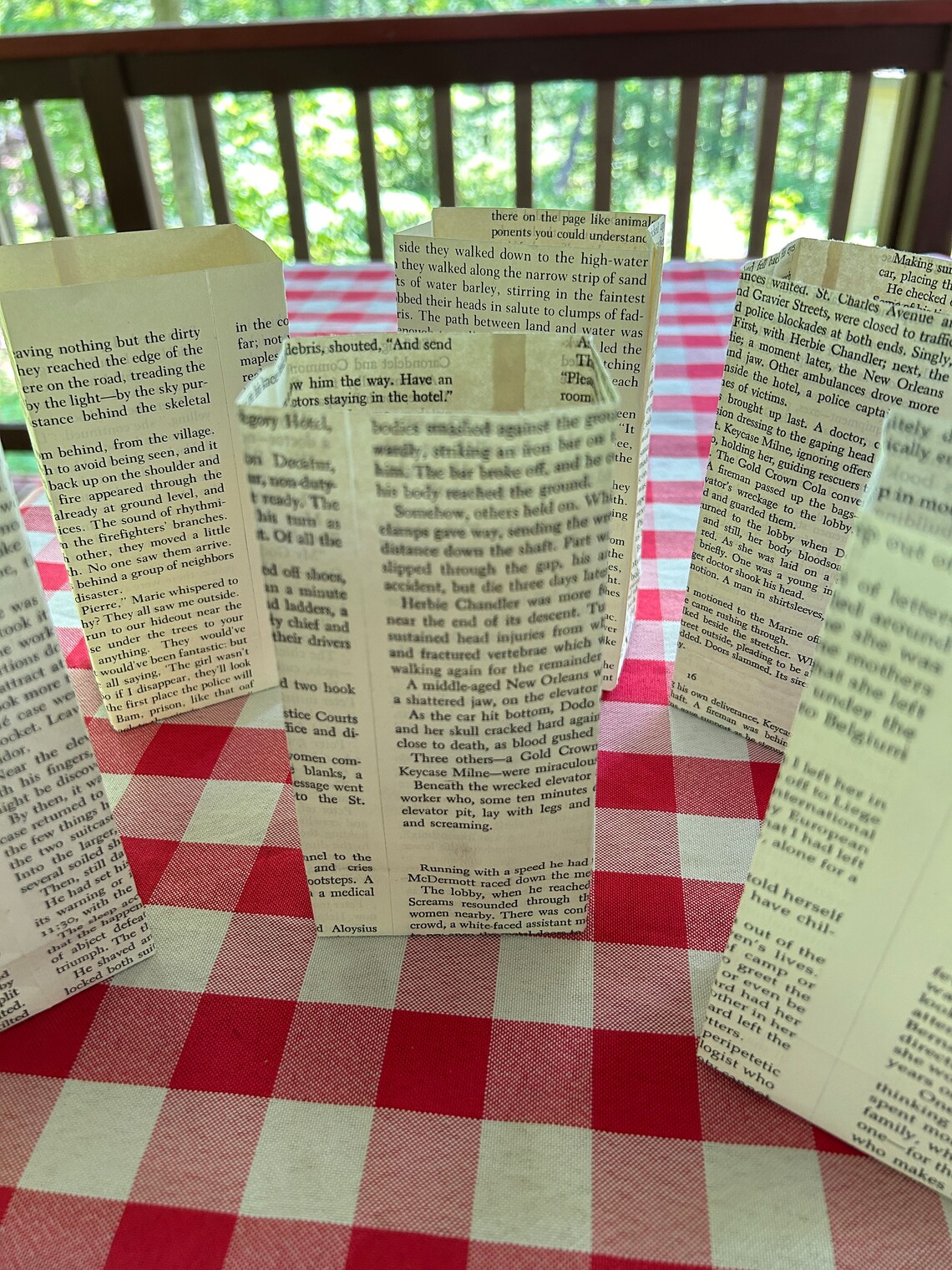 Large Size Book Page Favor Bags for Party, Book Club, Birthdays, Book ...