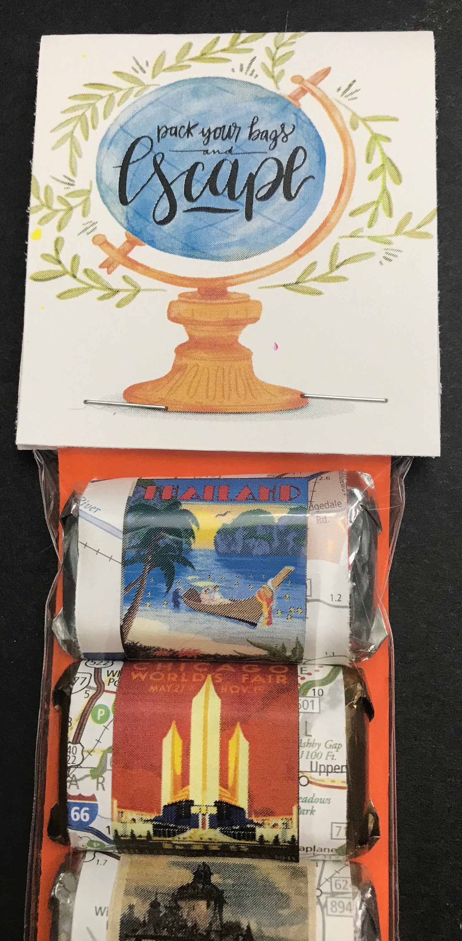 SIX Packs of Candy Travel Theme Favors for Travel Theme Event, Wedding ...