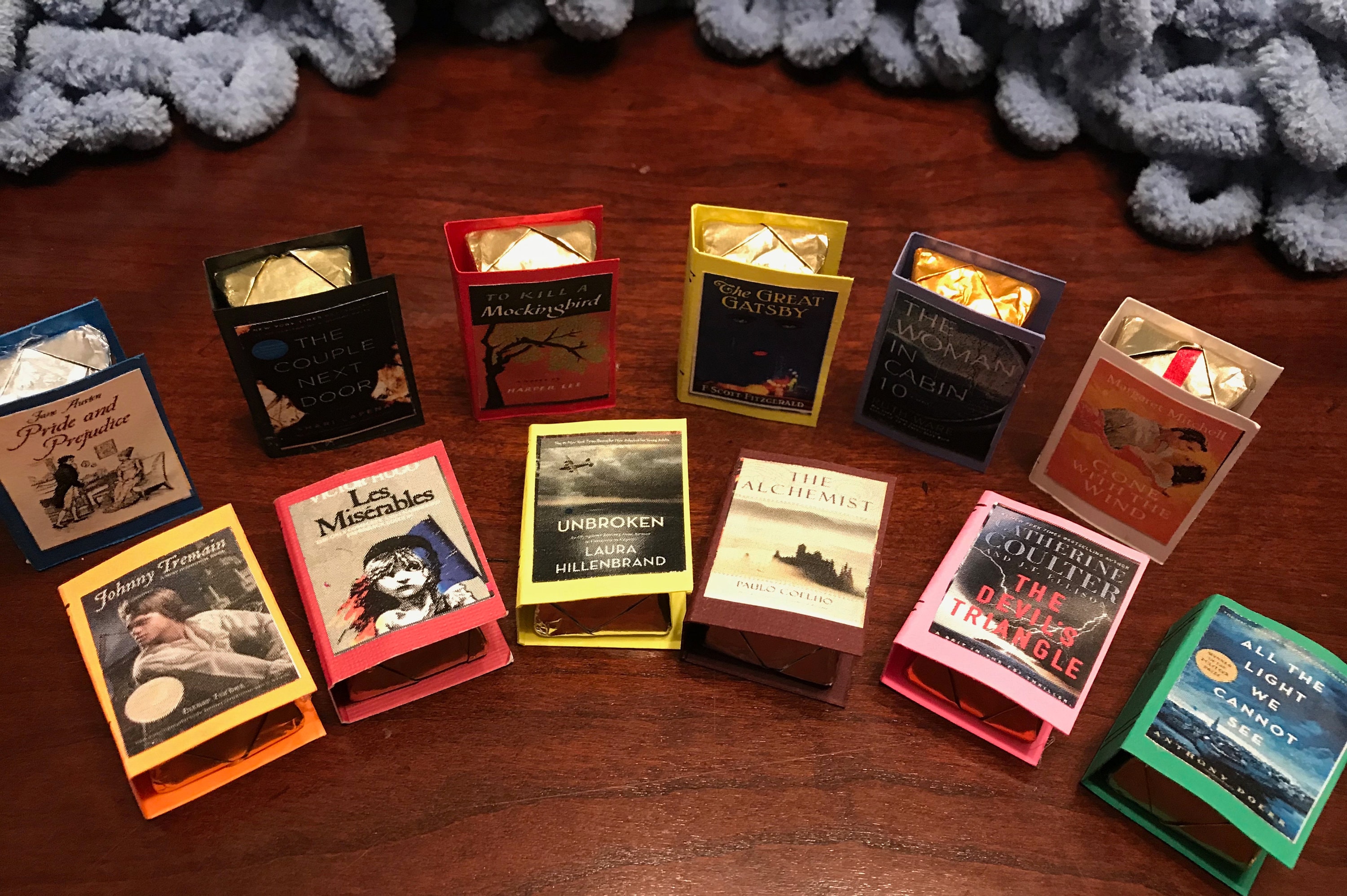 Twelve Adult and Young Adult Book Book Candy Party Favors With Hershey ...