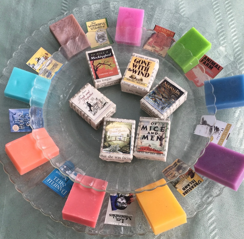 12 Book Lover Literary Mini Guest Soaps for Book Clubs - Etsy