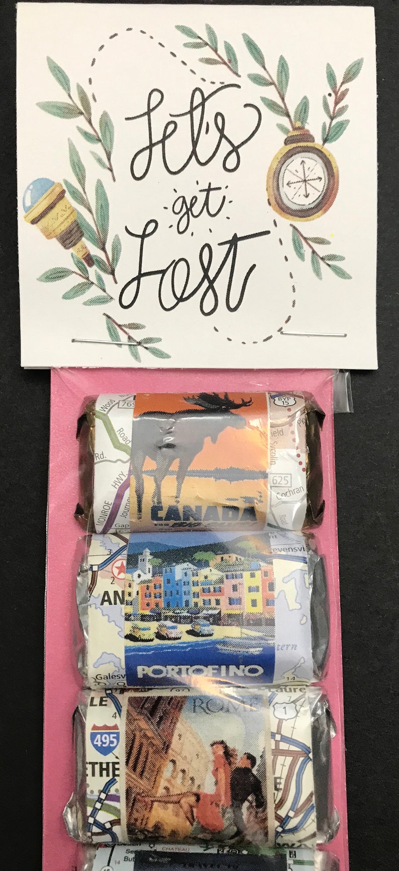 SIX Packs of Candy Travel Theme Favors for Travel Theme Event, Wedding ...