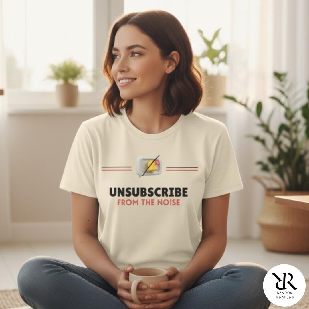 Unsubscribe From the Noise T-shirt - Minimalist Aesthetic Tee - Mental ...