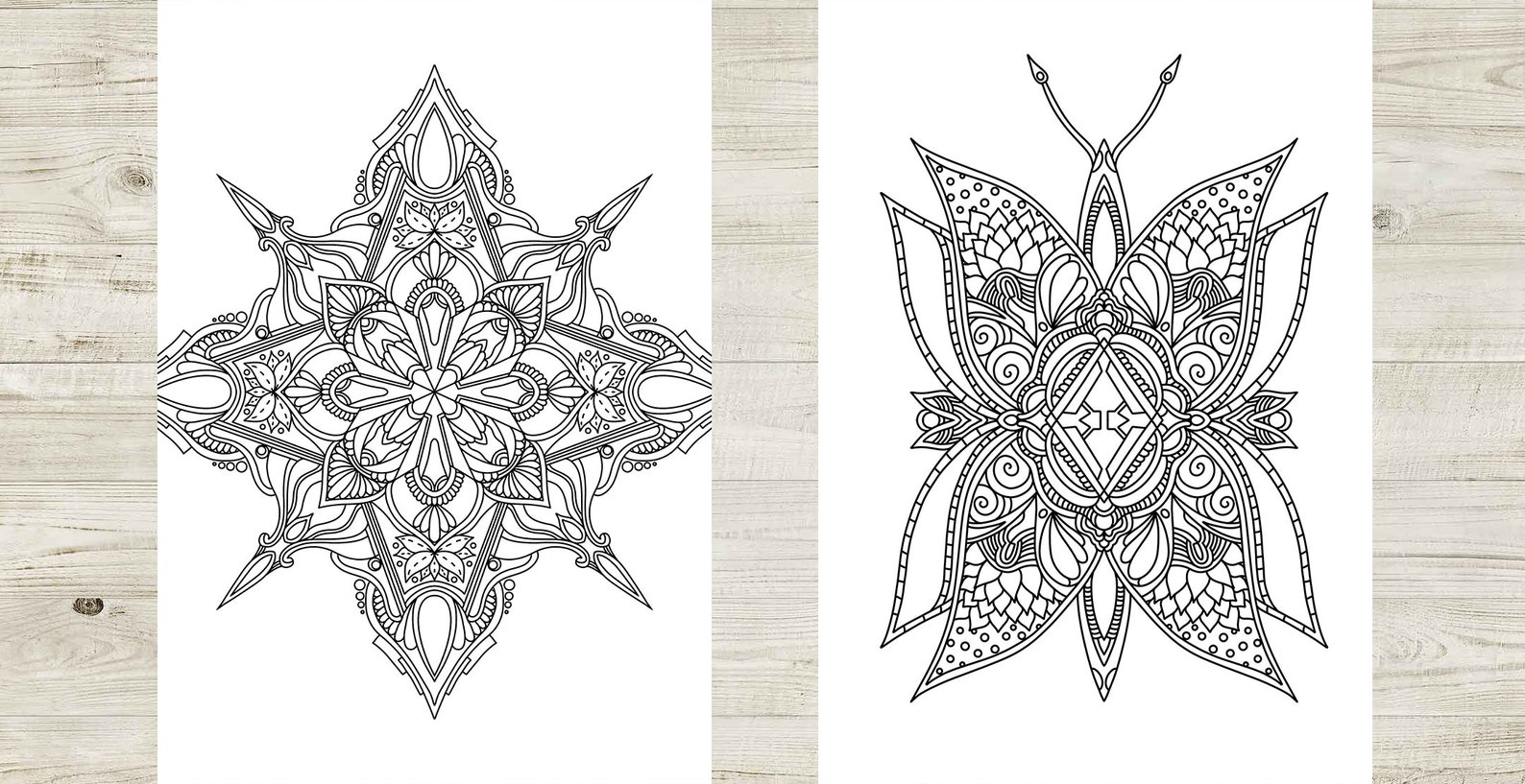 7 Intricate and Detailed Mandala / Zentangle / Coloring Pages for ...