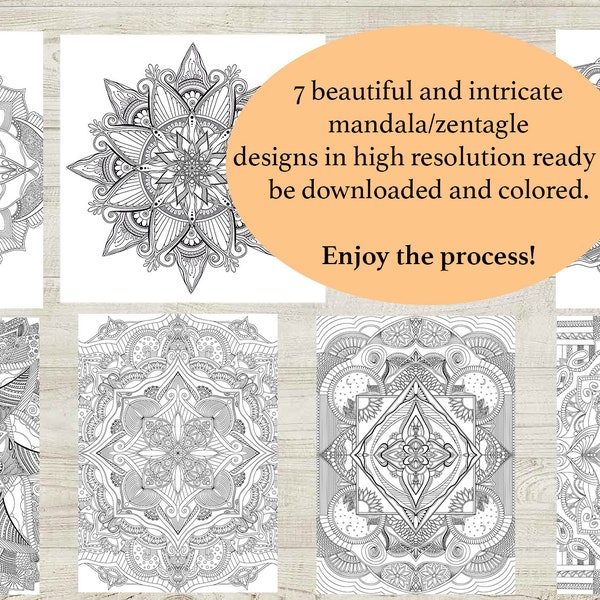 Intricate Coloring - Etsy