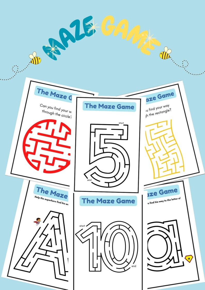 Maze Game for Kids | Printable Maze Activities PDF | Fun Learning Game ...