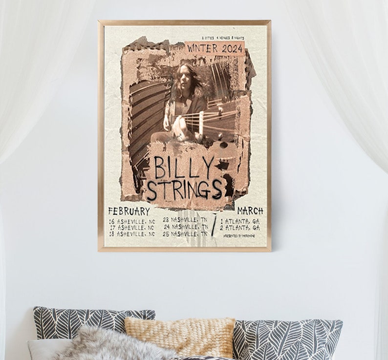 Billy Strings Winter Tour 2024 Poster, Poster Decor Home, 2024 Poster ... Billy Strings Winter Tour 2024 Poster, Poster Decor Home, 2024 Poster ...
