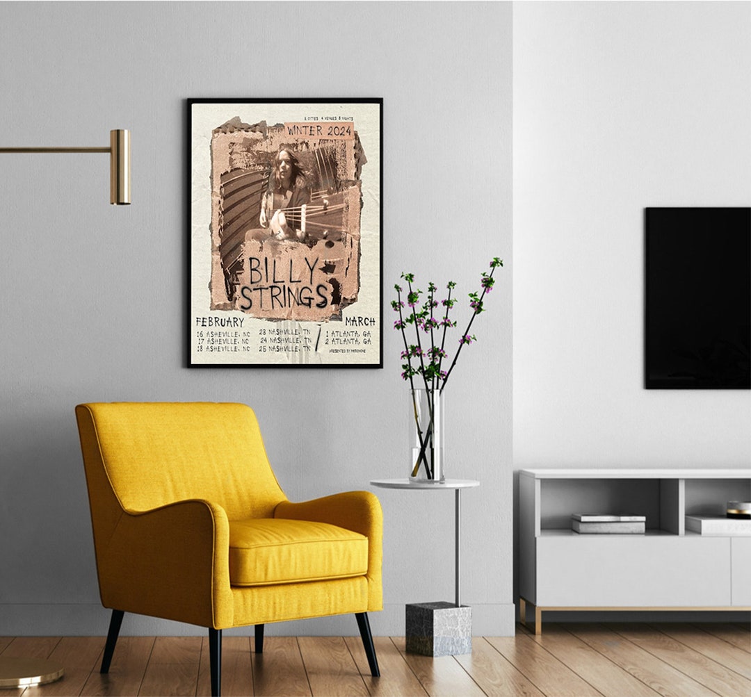 Billy Strings Winter Tour 2024 Poster, Poster Decor Home, 2024 Poster ...