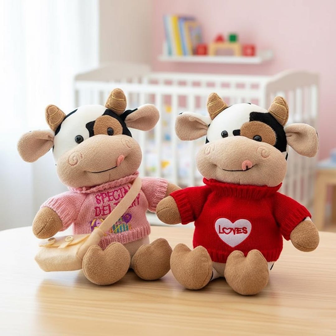 Chinese Zodiac Cow Plush – Cute Stuffed Animal Plush Toy, Lucky Ox Doll ...