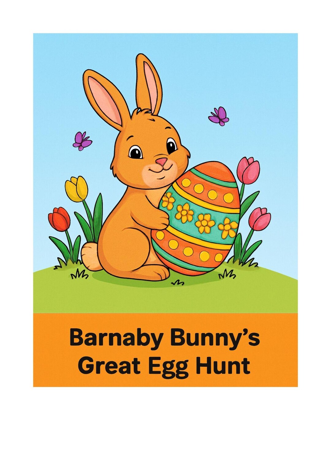 Printable Easter Activity Book for Kids: Barnaby Bunny’s Great Egg Hunt ...