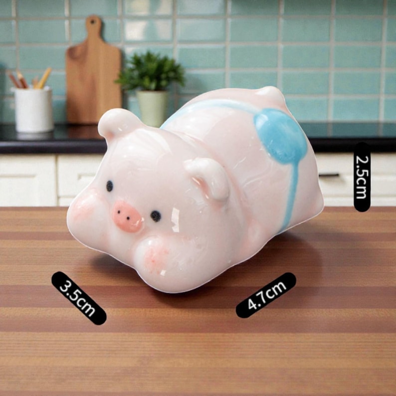 Ceramic Pig Animal Chopstick Holder | Gift Souvenir | Chopstick Rests ...