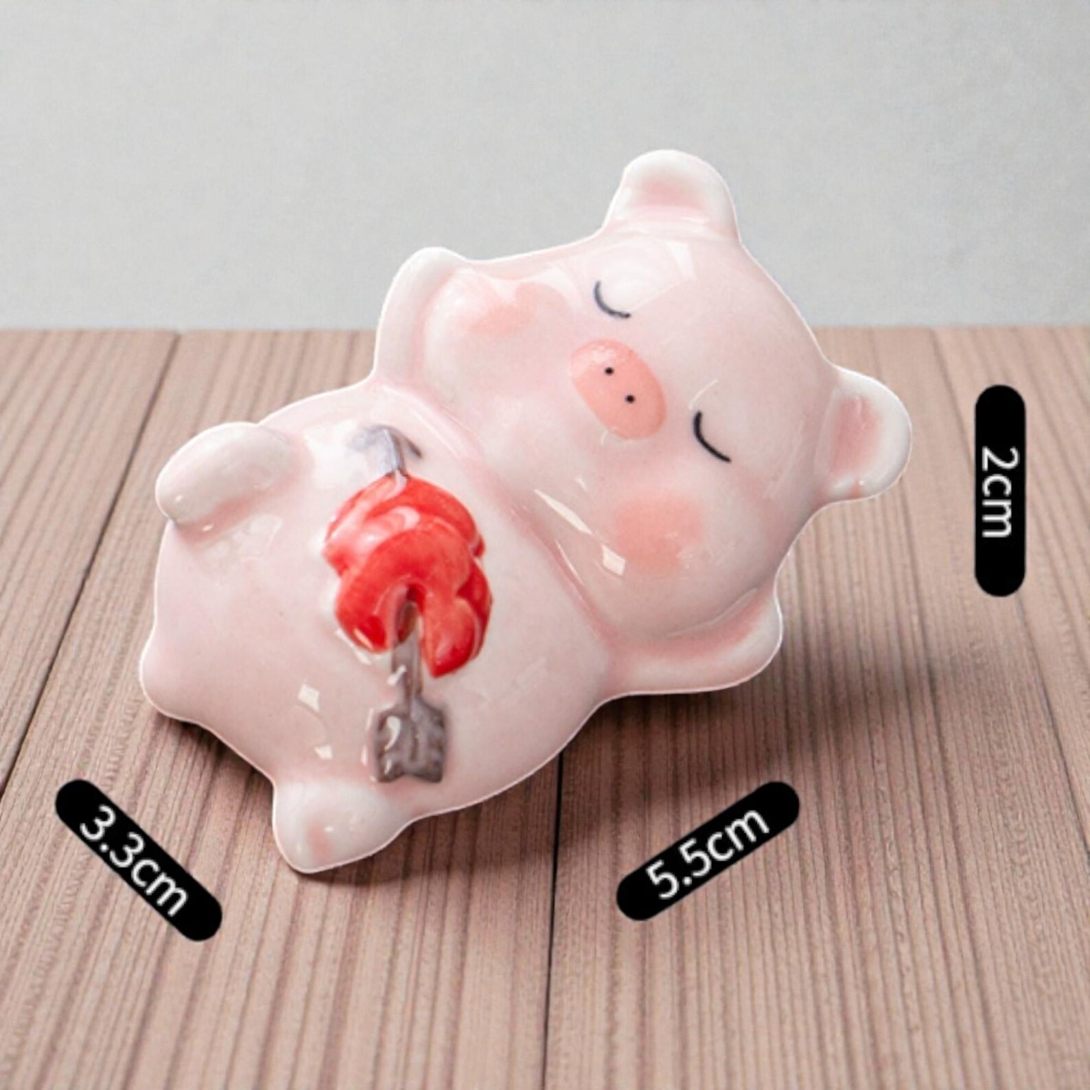 Ceramic Pig Animal Chopstick Holder | Gift Souvenir | Chopstick Rests ...
