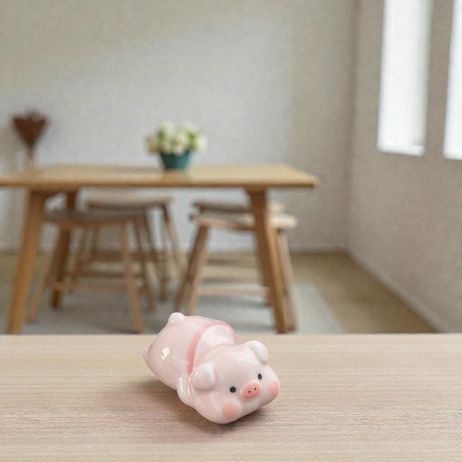 Ceramic Pig Animal Chopstick Holder | Gift Souvenir | Chopstick Rests ...