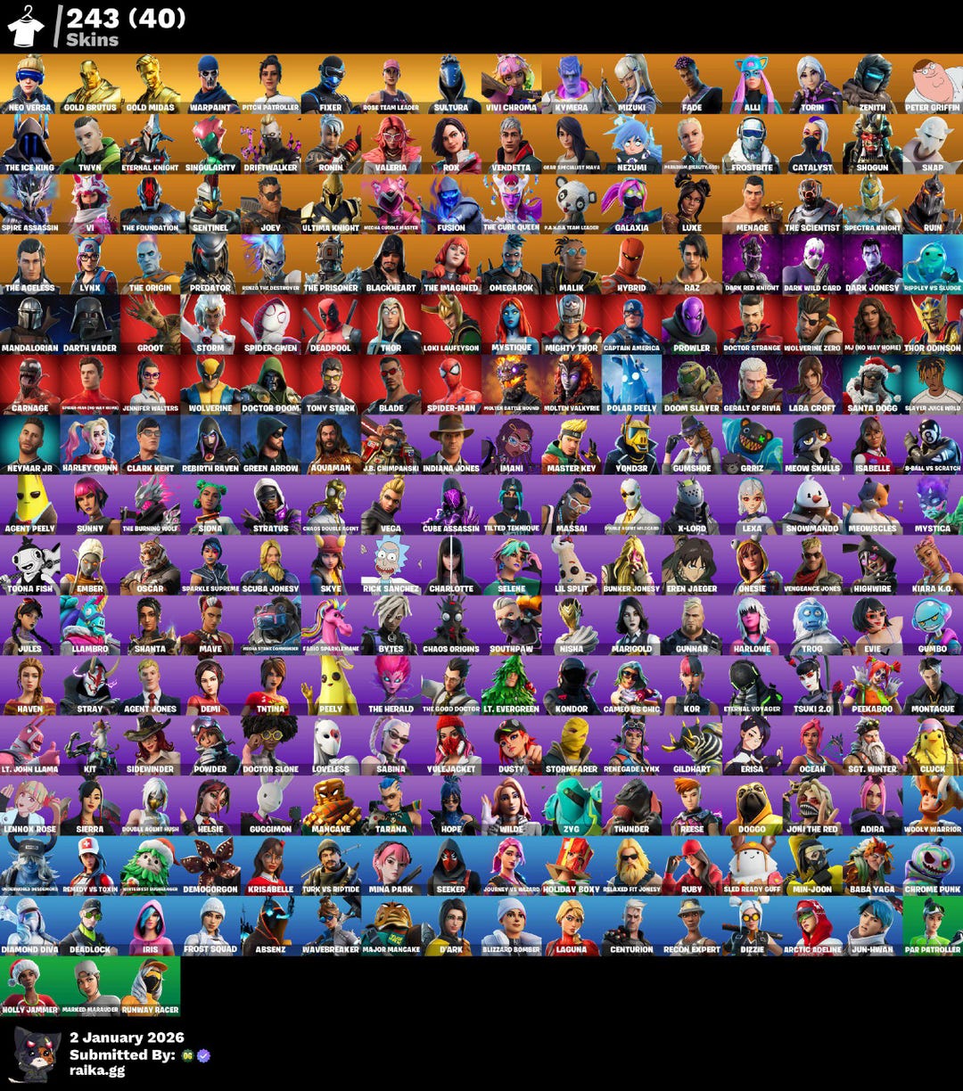 Fn Og 243 Skins | OG STW | Neo Versa | Gold Brutus | Gold Midas | Pitch ...