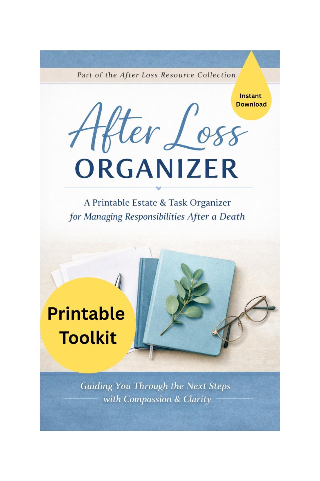 After Loss Guide Printable PDF| Estate Organizer Executor Planner ...