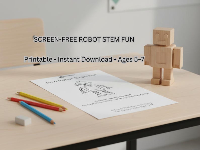 Screen-free Robot STEM Activity for Kids – Printable Explorer Challenge ...