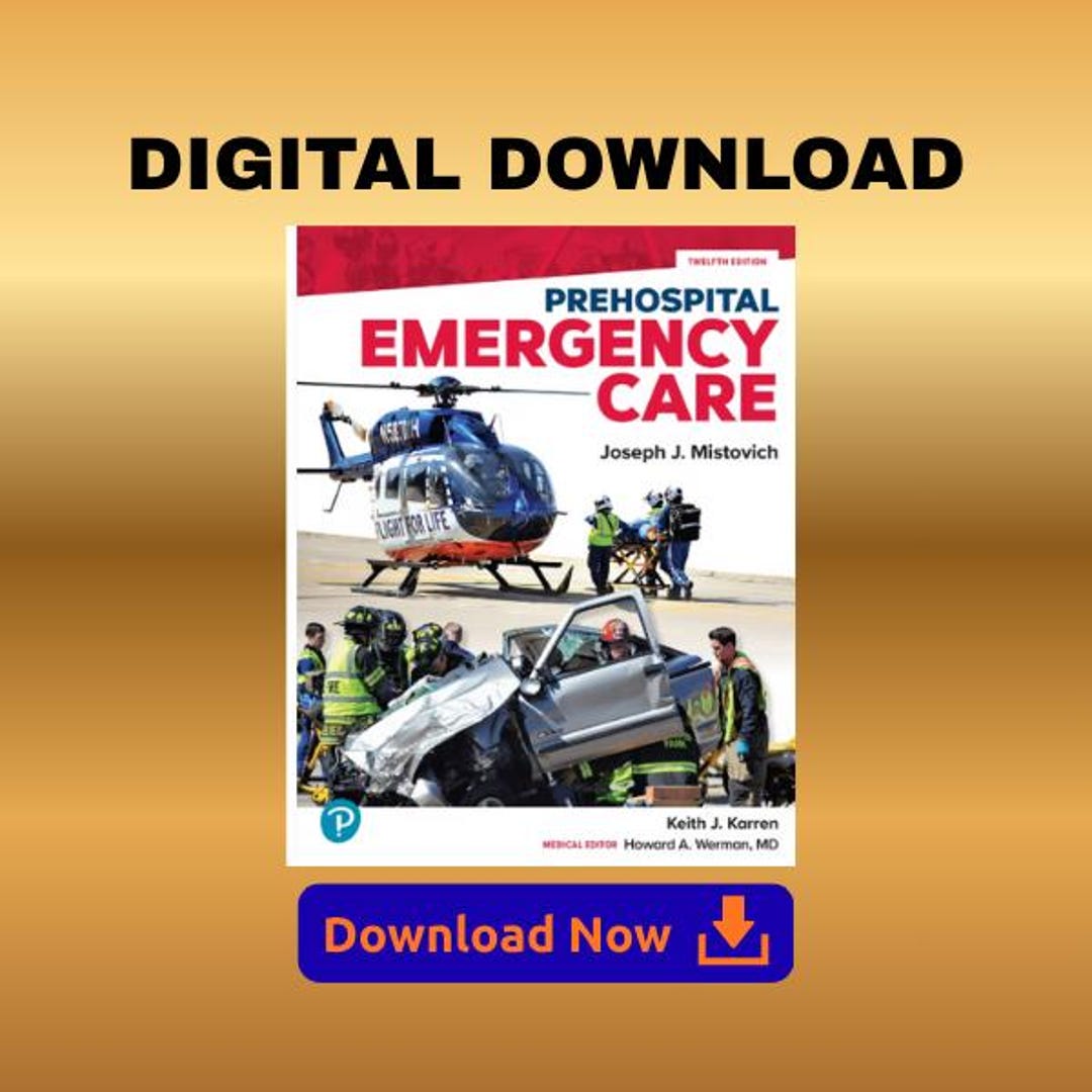 Prehospital Emergency Care 12th Edition | OFFLINE READ - Etsy