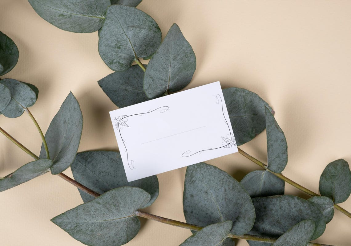 Printable DIY Place Cards – Print, Cut, Fold, Write. Simple and Stress ...