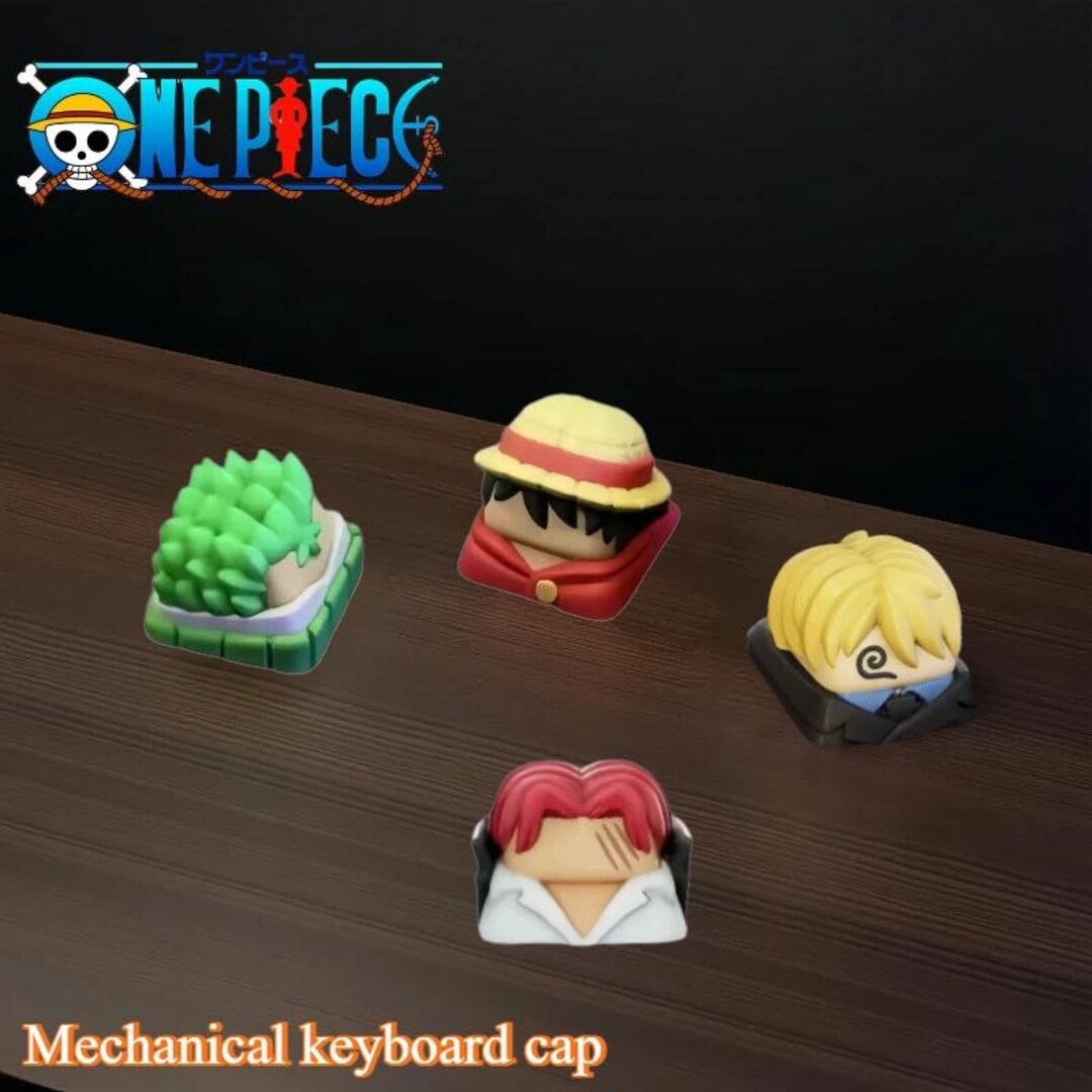 One Piece Anime Keycap – 3D Luffy Mechanical Keyboard Key Cap, Cute ...
