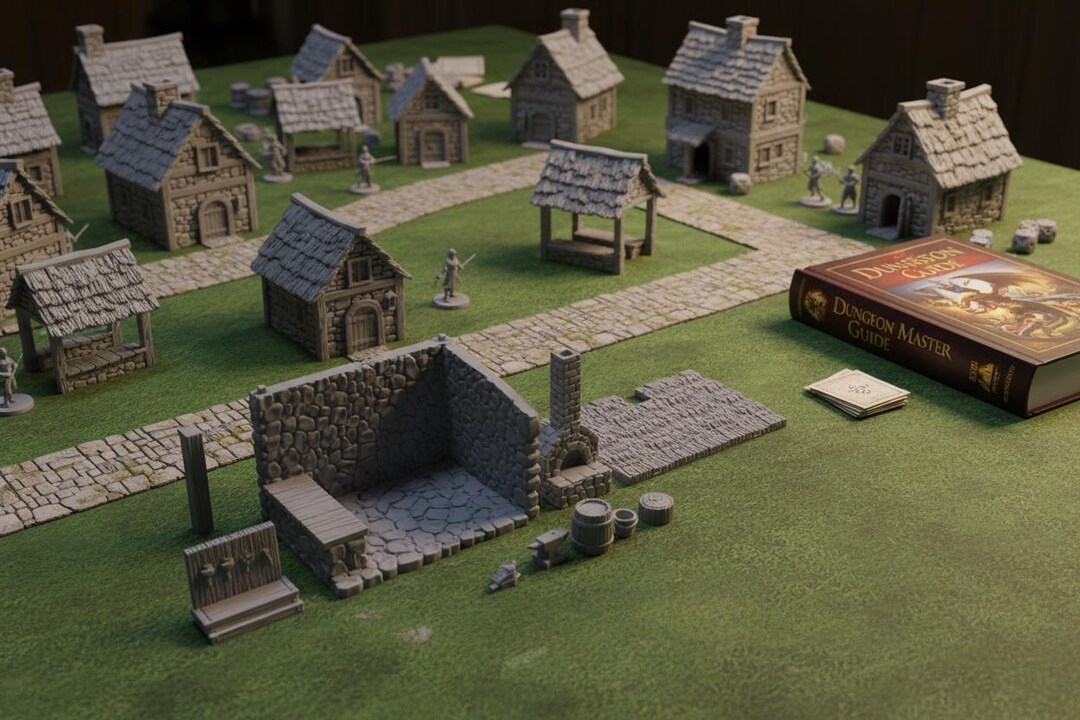 Medieval Village Blacksmith Shop | Removable Roof Terrain With Forge ...