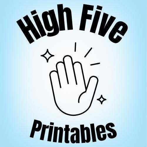 HighFivePrintables5 - Etsy