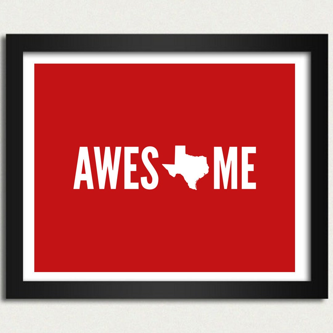 State Poster - Awesome - Choose Your State and Chose Your Background ...