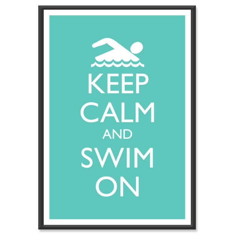Keep Calm and Swim - Etsy