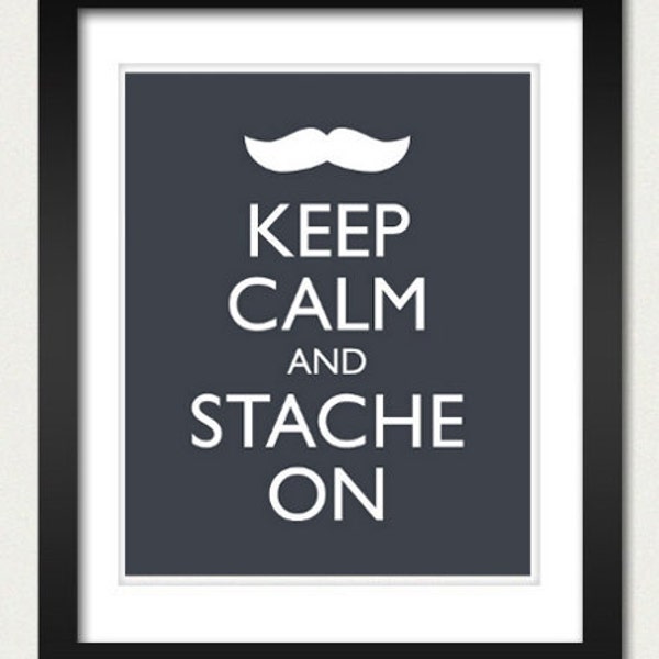Mustache Poster - Etsy