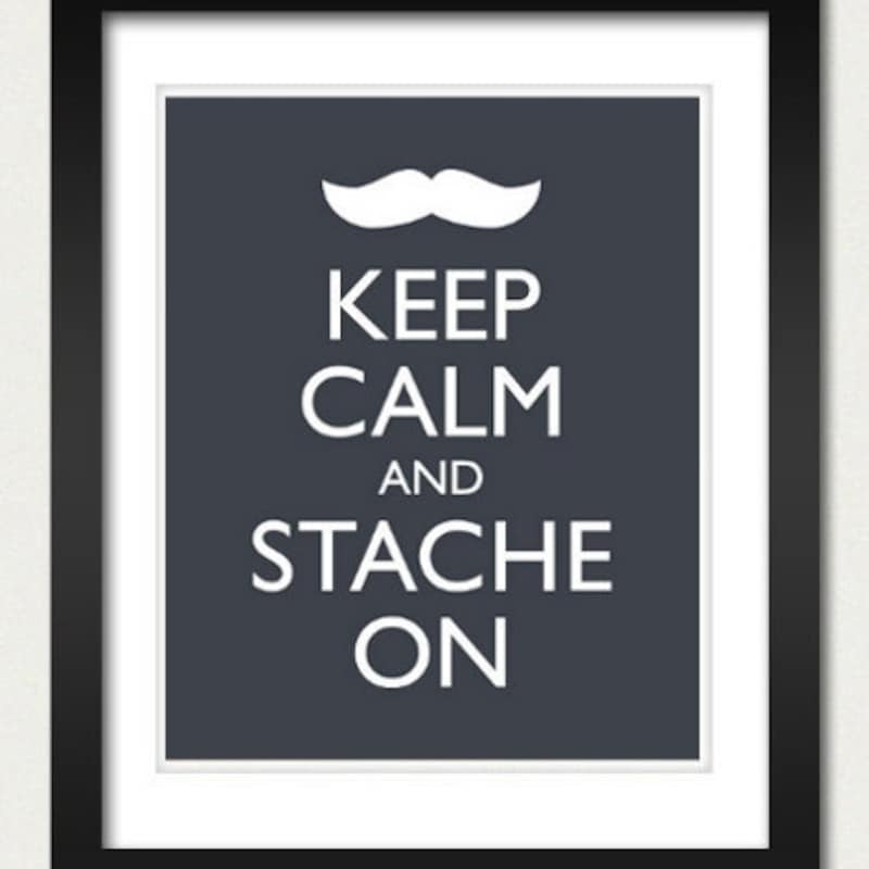 Mustache Poster - Etsy