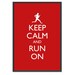 Run Keep Calm and Carry on Poster Keep Calm and Run on - Etsy